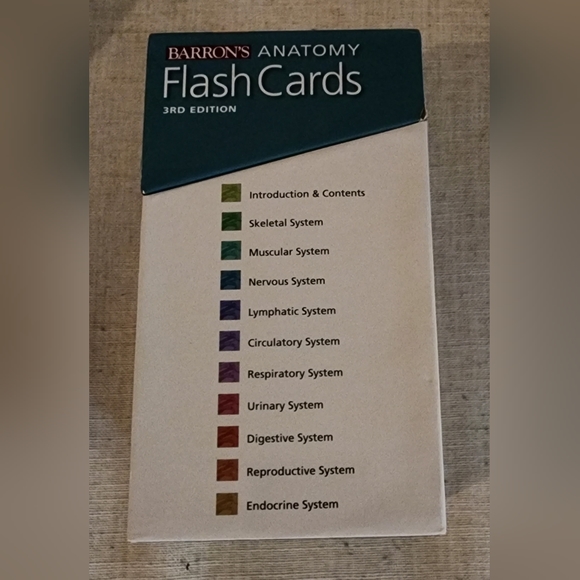 Barrons | Other | Anatomy Flash Cards | Poshmark